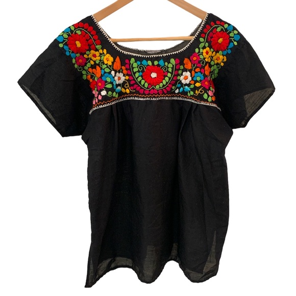 Vintage | Tops | Embroidered Spanish Top | Poshmark